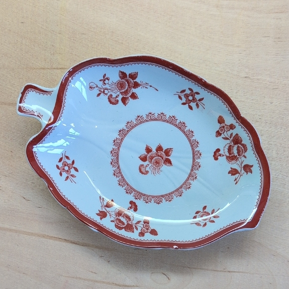 Spode | Dining | Spode Leaf Trinket Dish Leaf Dish W89 Gloucester Red ...